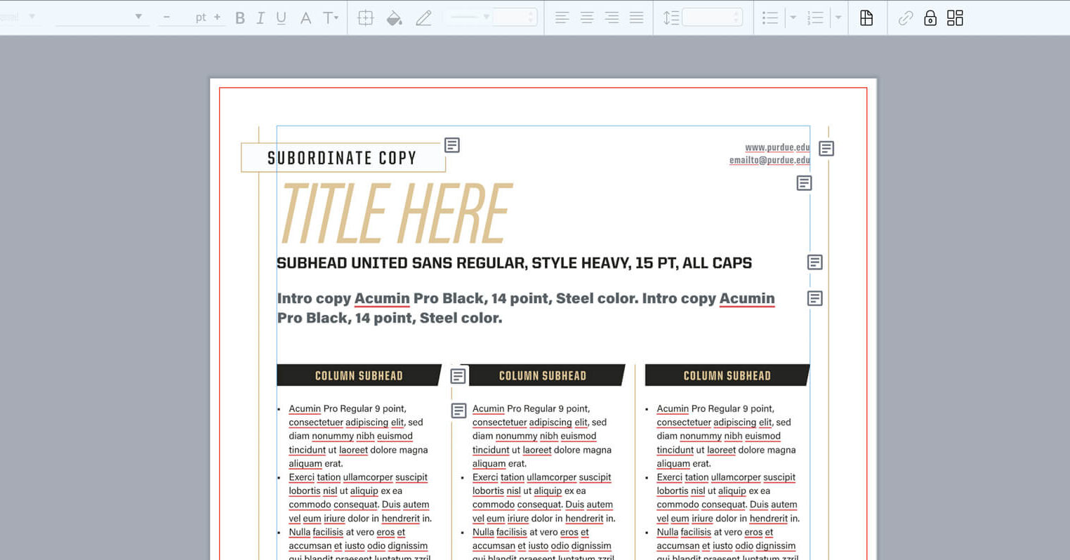 Templates - Purdue Brand Studio